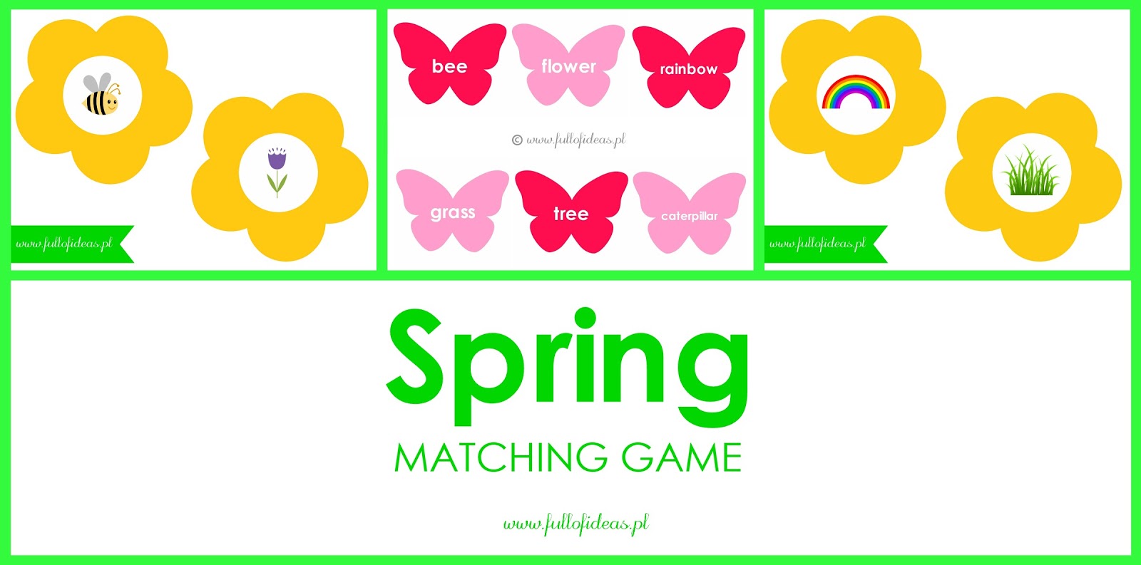 DO DRUKU: Spring matching game ⋆ Head Full of Ideas