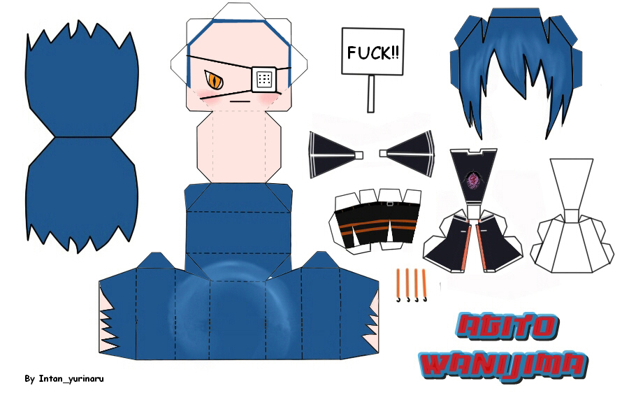 Akito Shion: Air Gear Chibi Papercraft Part 2