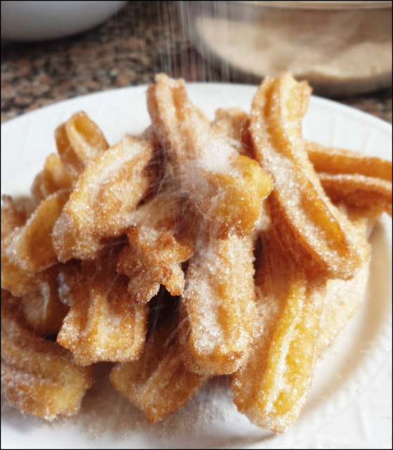 Churros with Chocolate Dipping Sauce