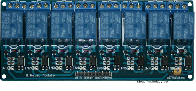 Module 8 relais pour Arduino et Raspberry-Pi - MCHobby - Le Blog