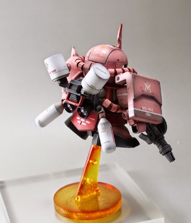 Gundam Family: SD Zaku II Super Back Pack Custom Build