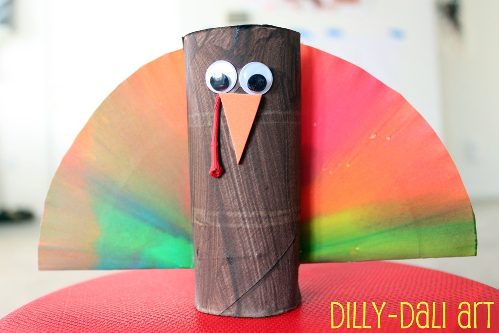 Dilly-Dali Art: Spin Art Turkeys