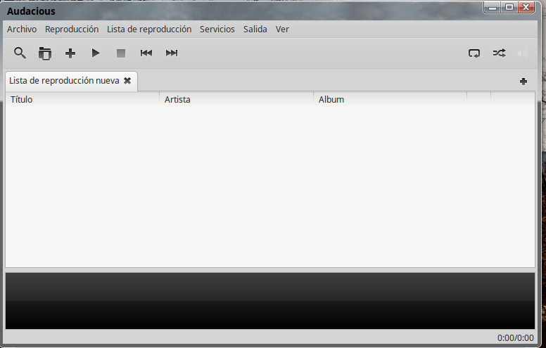 DistritoTux: Audacious (Reproductor de música)