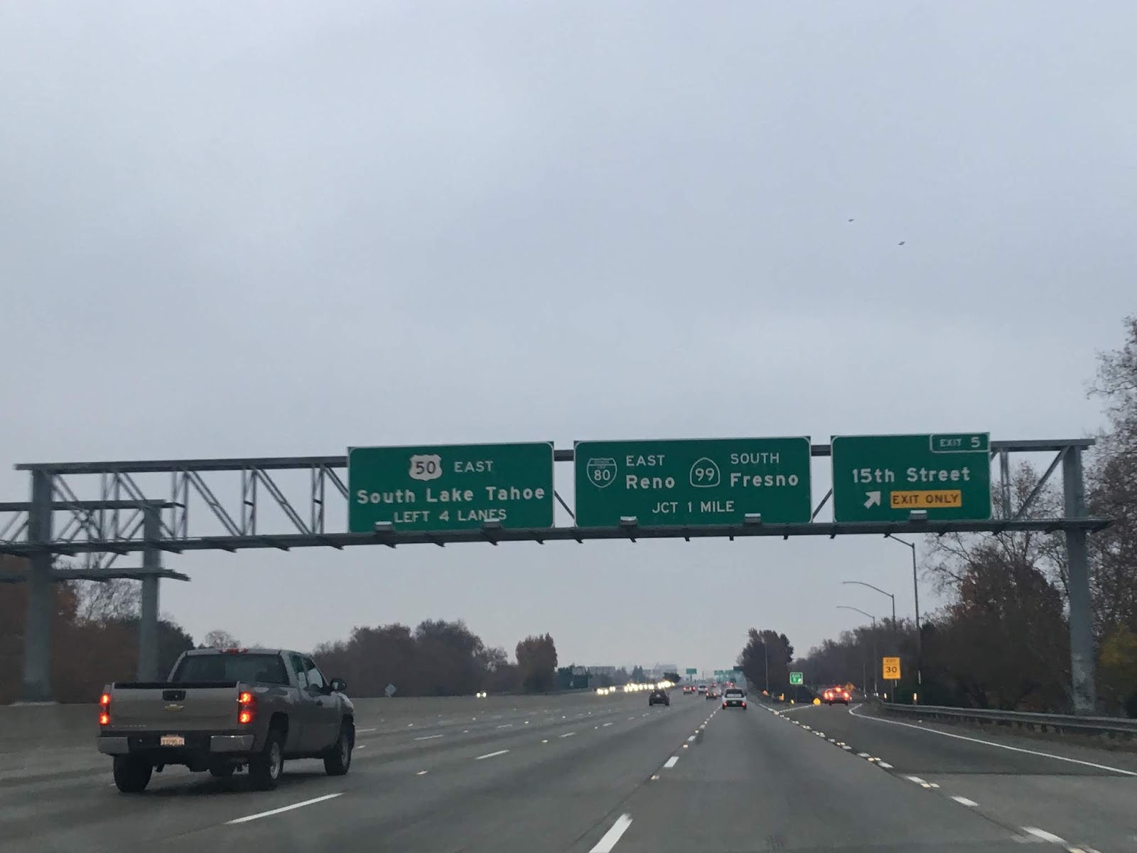 California State Route 99/Old US Route 99 Freeway Part 2; US Route 50 ...