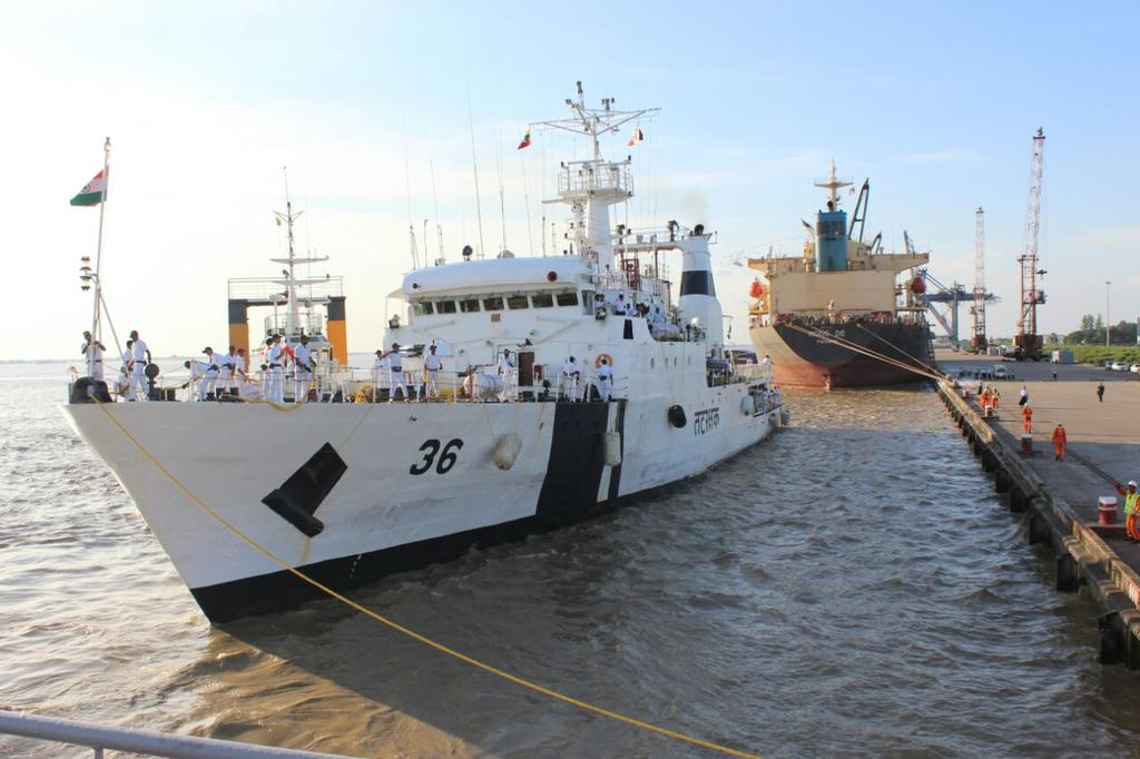 Asian Defence News: Indian Navy ships Tir, Sujata & ICGS Varuna berthed ...