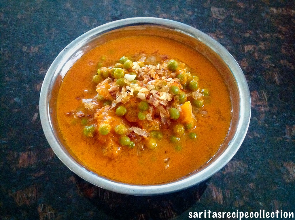 Tried and tested recipes from my kitchen: Green Peas in Coconut Gravy ...