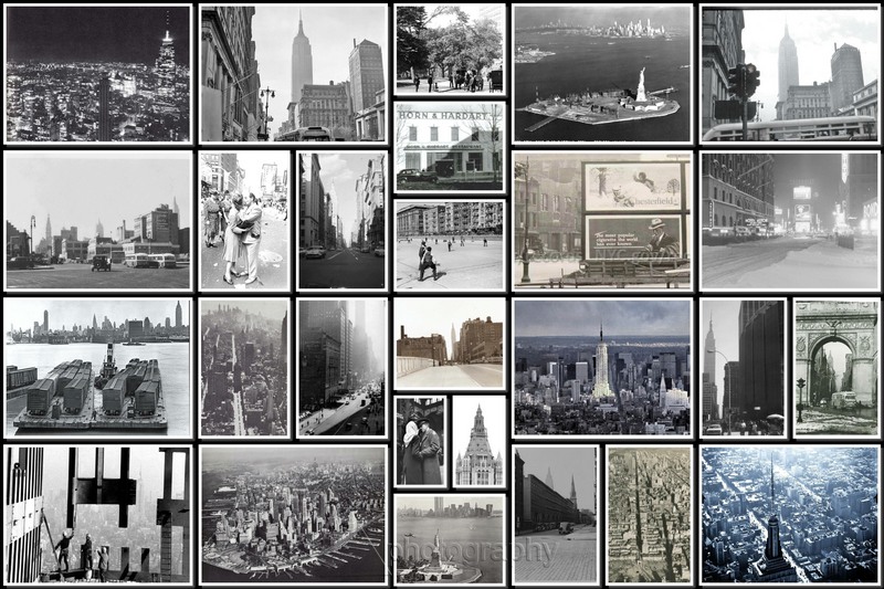 Old Cities: Old New York City Collage, Usa