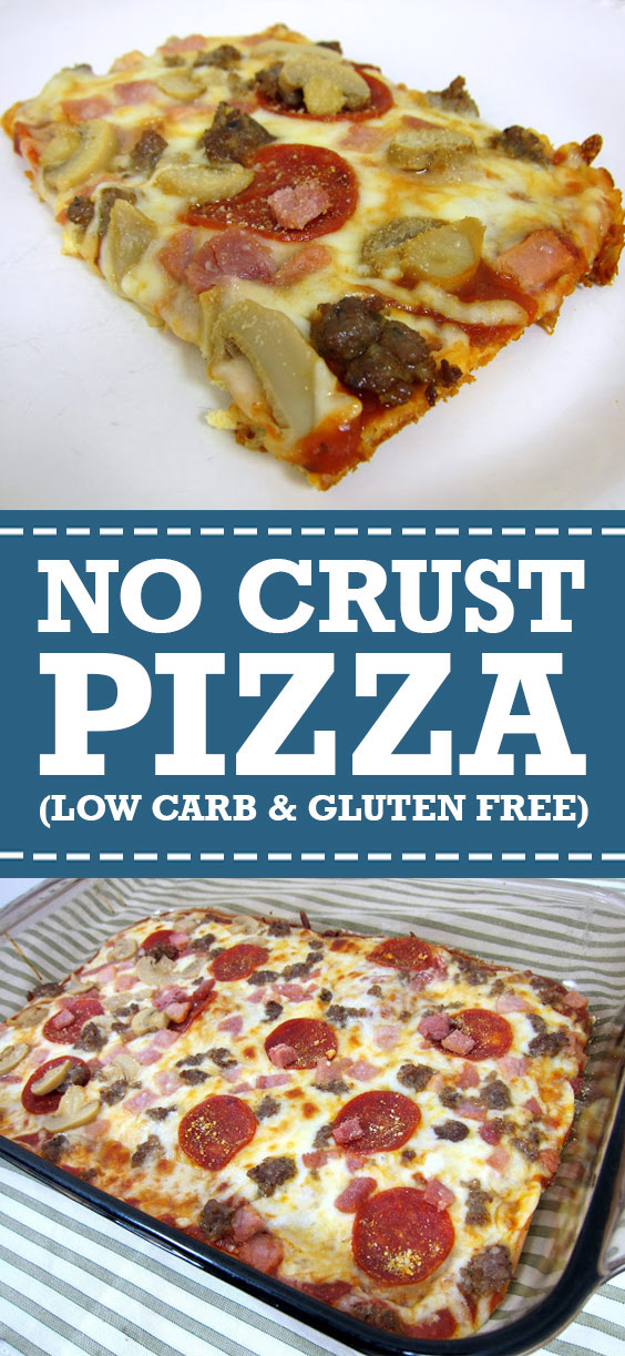 No Crust Pizza (Low Carb & Gluten Free) - FOOD RECIPES