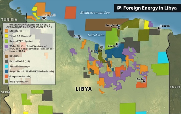 Geographic Travels: Libya War Maps: The Fifth Batch - The Geography of Oil