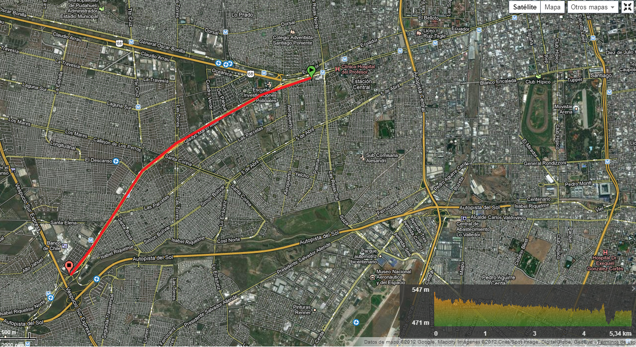MapCleta: Ciclovía Maipú ( 1º Etapa)