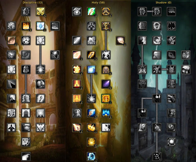 WoW Talentos: Priest Holy (Healer) PVE 3.3.5