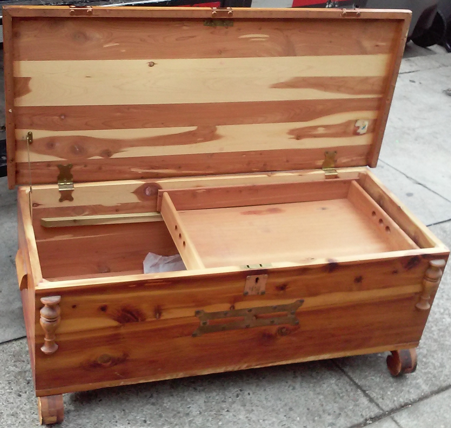 UHURU FURNITURE & COLLECTIBLES: SOLD Solid Cedar Chest - $65