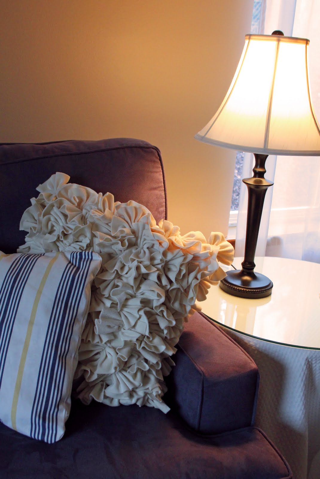 Frills Fluff and Trucks: Ruffled Throw Pillows