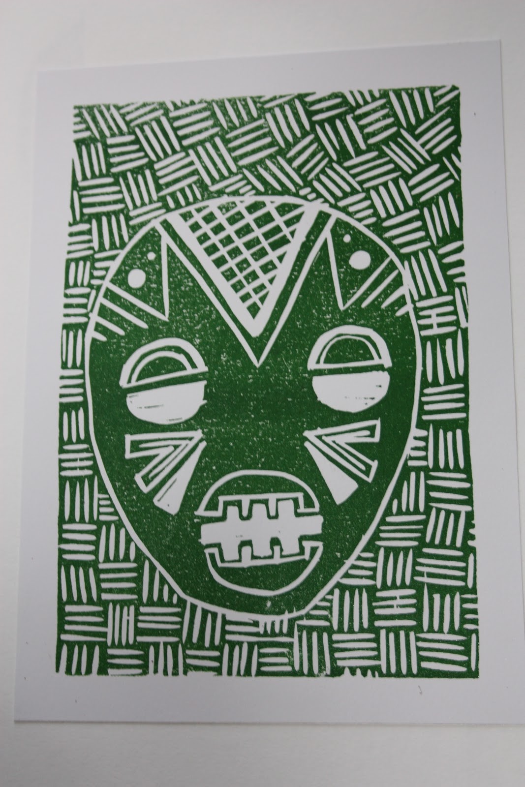 African project: mask prints