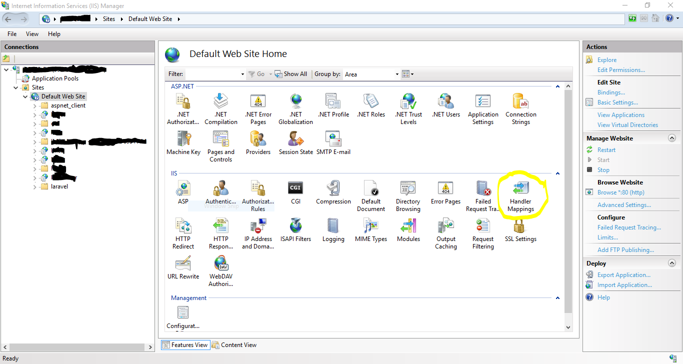 IIS - How to add Module Mapping for PHP