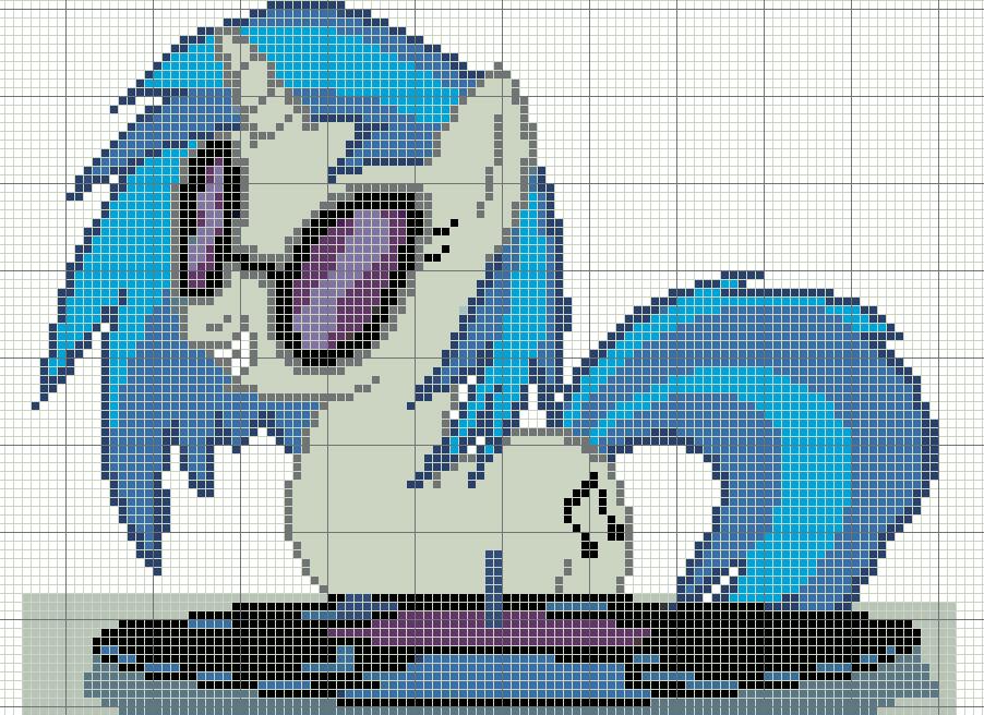 Minecraft My Little Pony Pixel Art Template