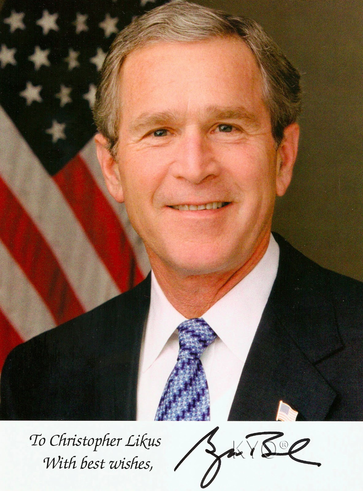 Chris Autographs: George W. Bush