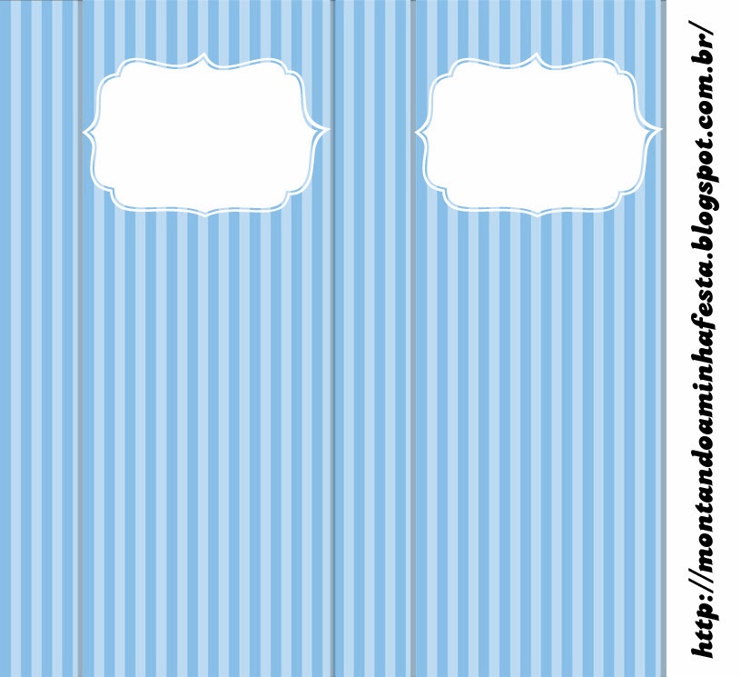 Rayas Azul y Celeste: Etiquetas para Candy Bar de Primera Comunión ...