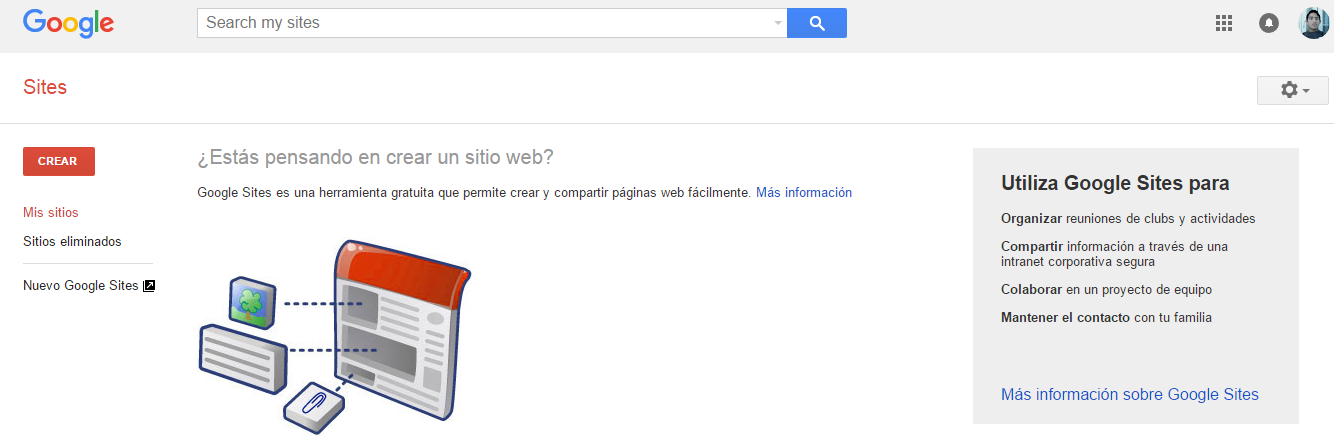 GOOGLE SITES : PASOS PARA LA CREACIÓN DE UN SITIO EN GGOGLE SITES