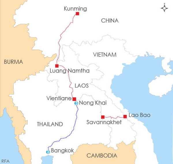 Laos PDR. : China, Laos committed to high-speed train project ...