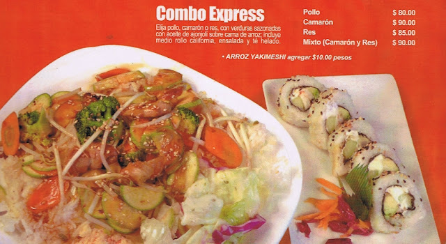 ORIGAMI EXPRESS: MENU