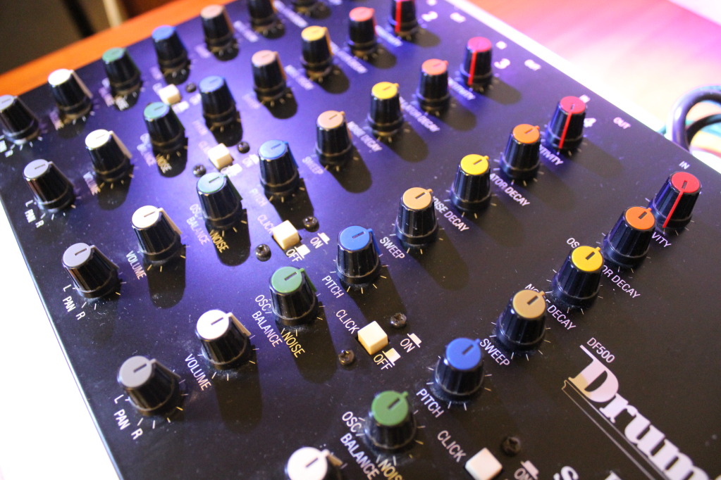 MATRIXSYNTH: In-Line Effects DrumFire DF500 Analog Drum Synthesizer