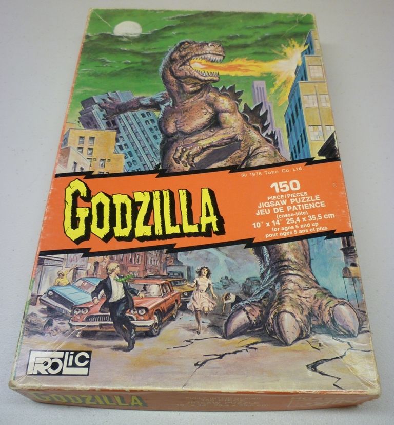 the sphinx: Godzilla Puzzle "City Rampage" (HG Toys #458-02, 1978)