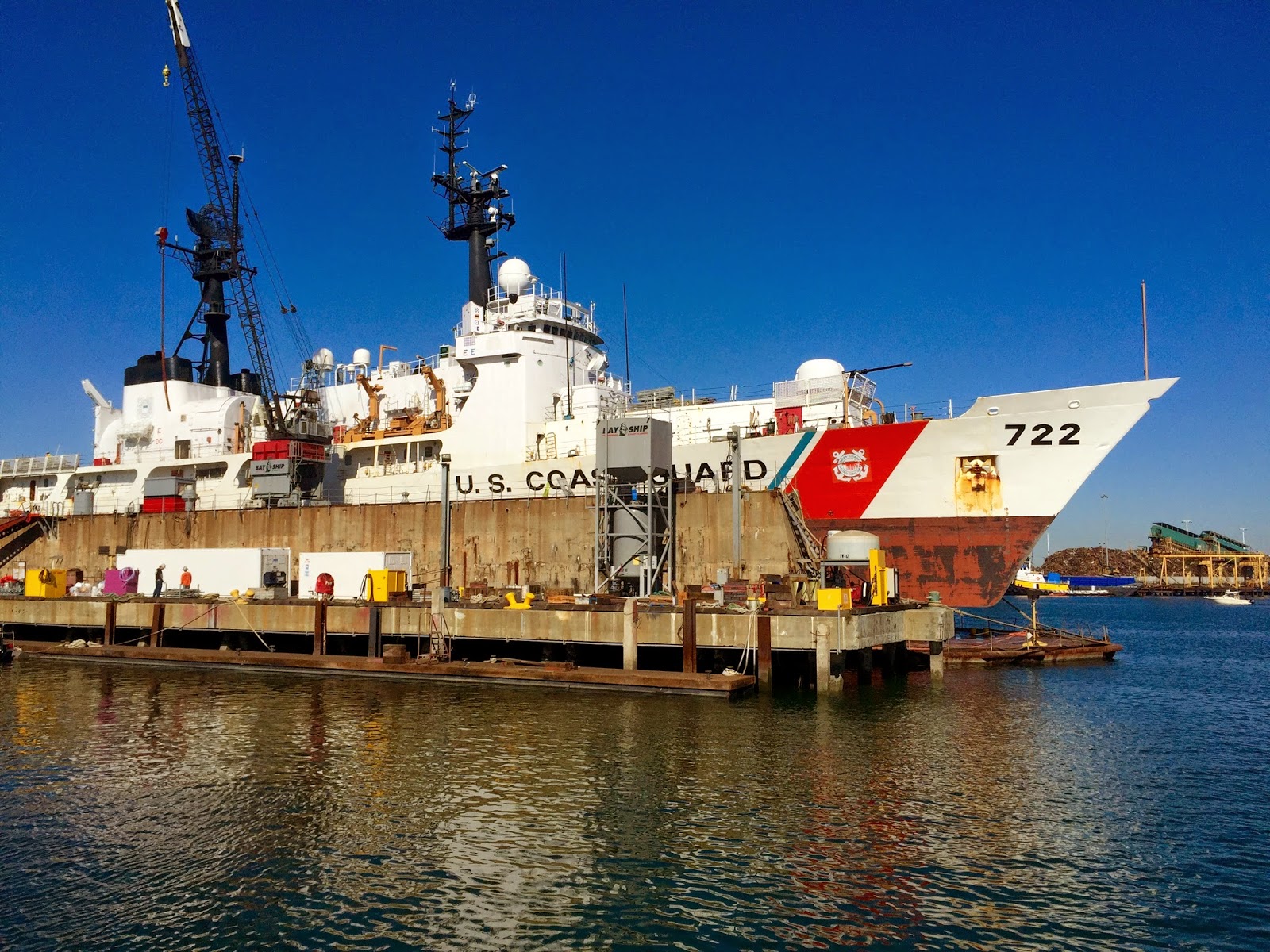 USCGC MORGENTHAU (WHEC 722) : MORGENTHAU Dry Dock