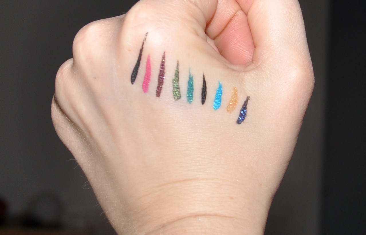 A Delightful Gazette: Make Up For Ever Aqua Liner Swatches!