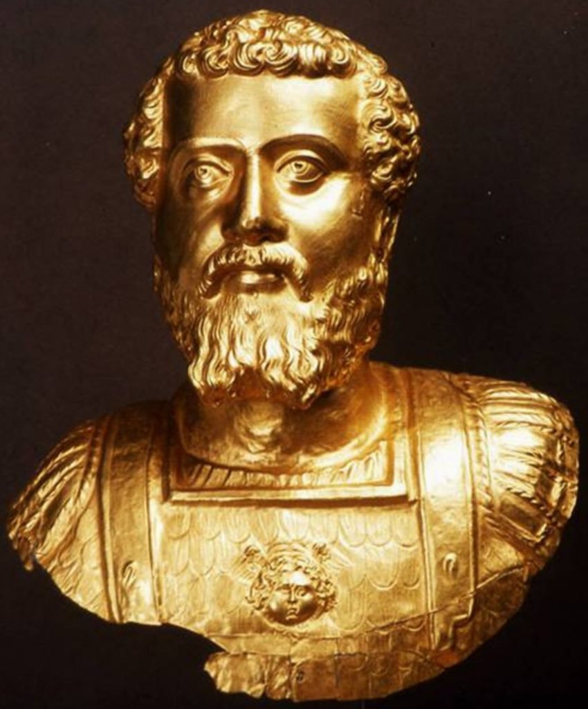 Megas Alexandros: A solid gold bust of Septimius Severus