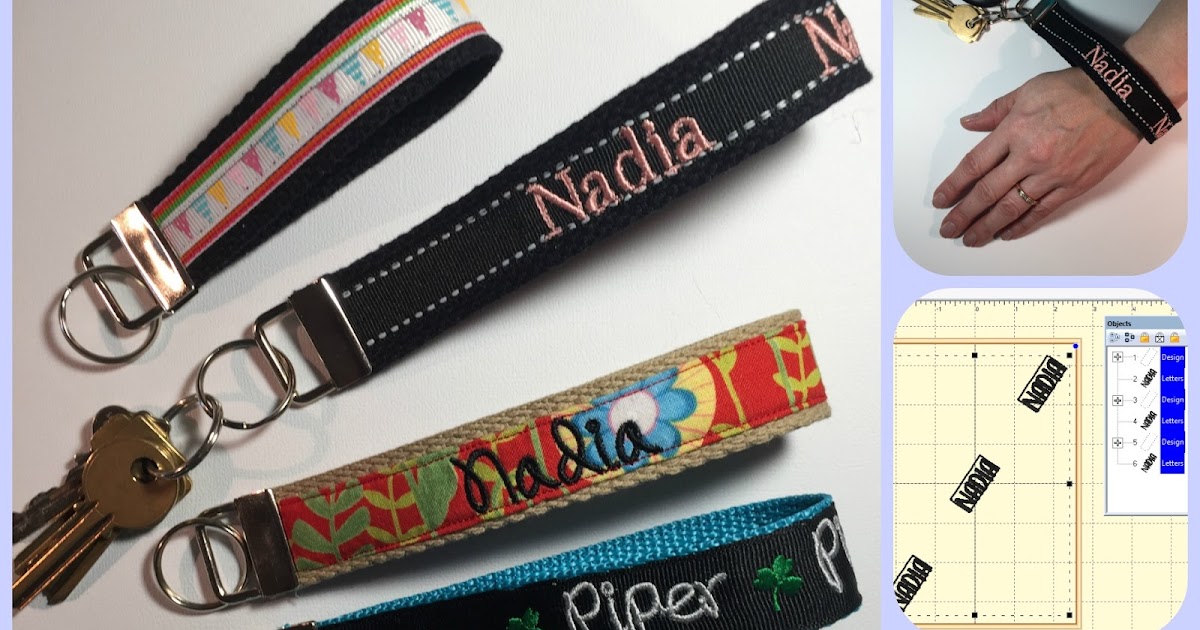 With Glittering Eyes: Personalized Wrist Strap Key Fobs