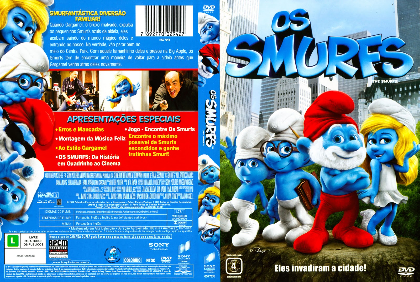 Capas Medina - Somente Capas de DVD: Os Smurfs - O Filme