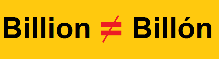 Miscelánea: Billón y millardo en español