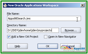 Oracle Applications: Oracle Application Framework (OAF) - Creating Search Page