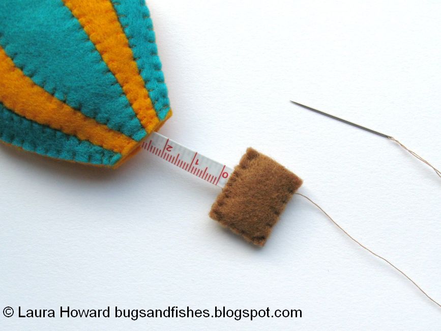 How To: Sew a Felt Hot Air Balloon Tape Measure Cover | Bugs and Fishes ...