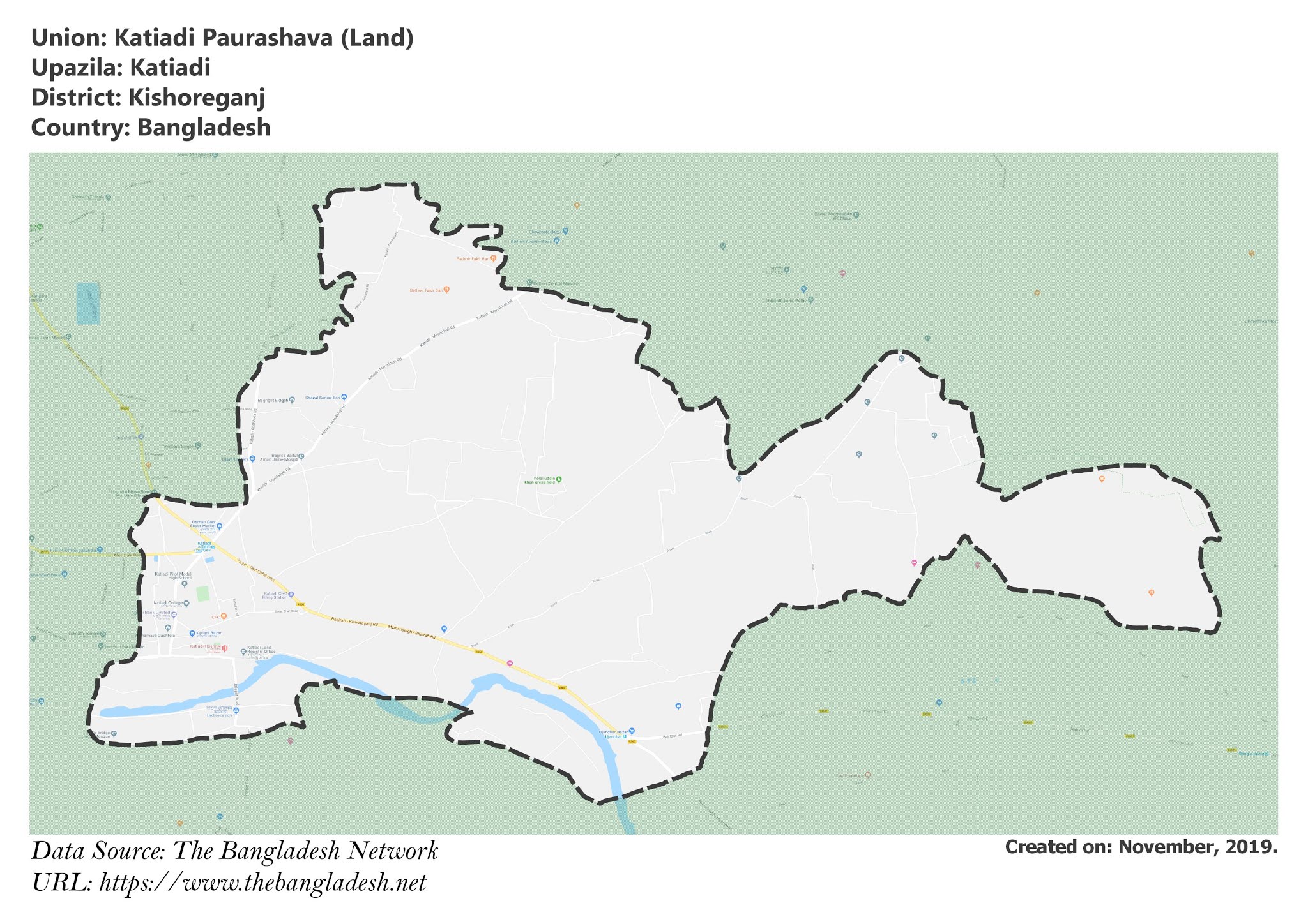 Katiadi Paurashava, Kishoreganj