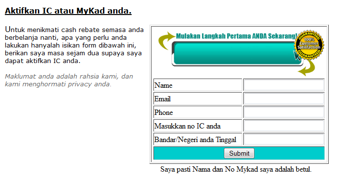 Mykad Malaysia Identity Card (IC) Info
