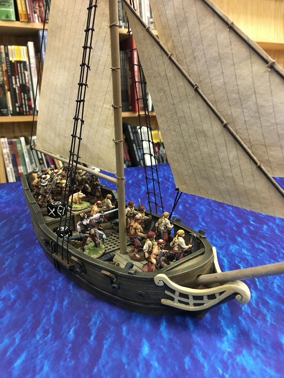 1000 Foot General: Rigging a 28mm Sloop for Blood and Plunder