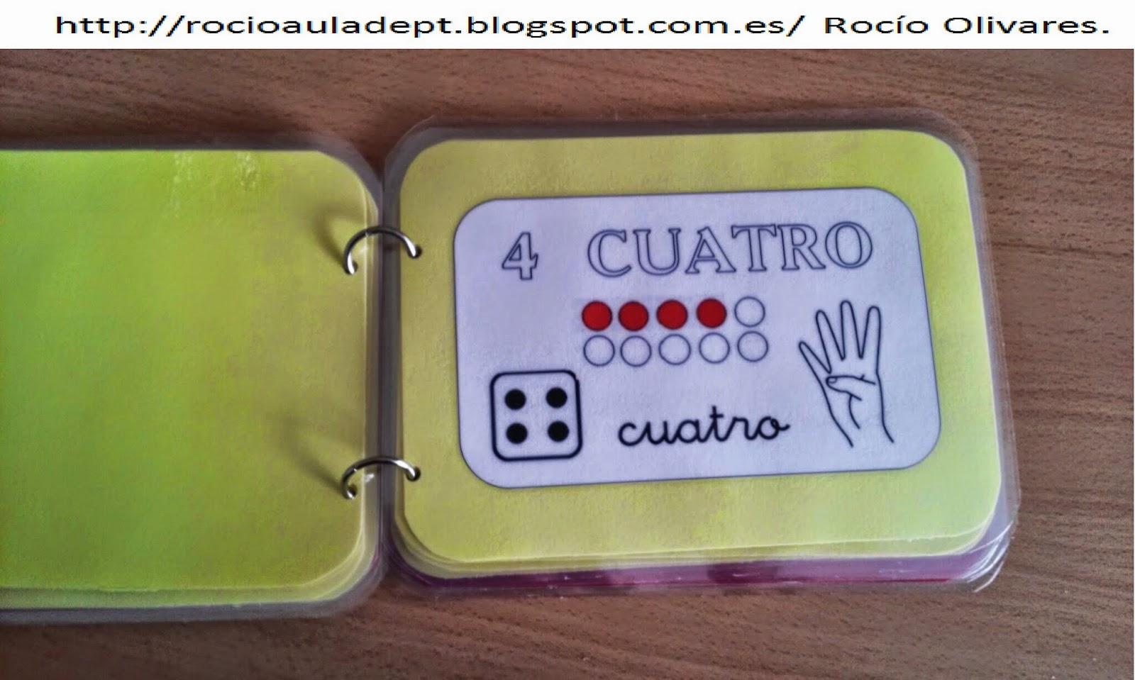 ROCIO OLIVARES. EL AULA DE PT.: LIBRO: TARJETAS DE LOS NÚMEROS.