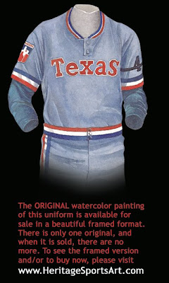 Texas Rangers Uniform and Team History | Heritage Uniforms and Jerseys ...