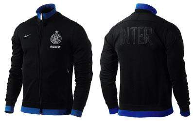 Official Jaket NIKE Inter Milan 2012-2013 (Black) - Jangkers Sport