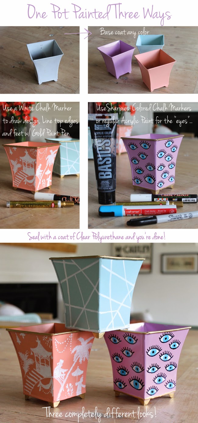 GORGEOUS SHINY THINGS: One Pot Painted Three Ways