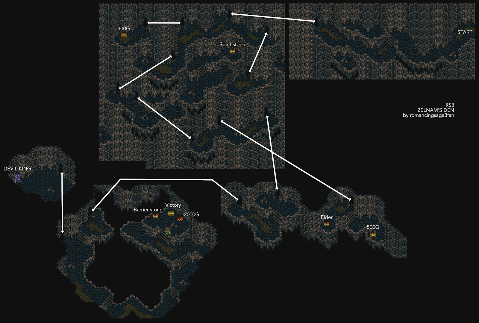 Romancing Saga 3: Maps