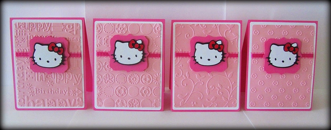 Jingvitations: Pink Hello Kitty Card