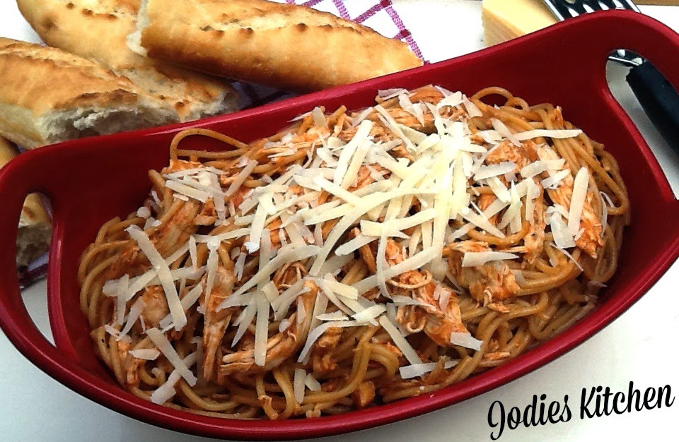 Jodies Kitchen: Chicken Parmesan Spaghetti