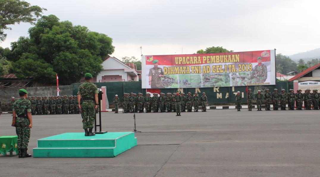 Rindam XIII/Merdeka Buka Dikmata TNI AD Gelombang I TNI AD TA. 2019 ...
