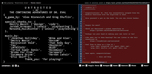 Vikram Aggarwal: Untrusted: A superb programming game