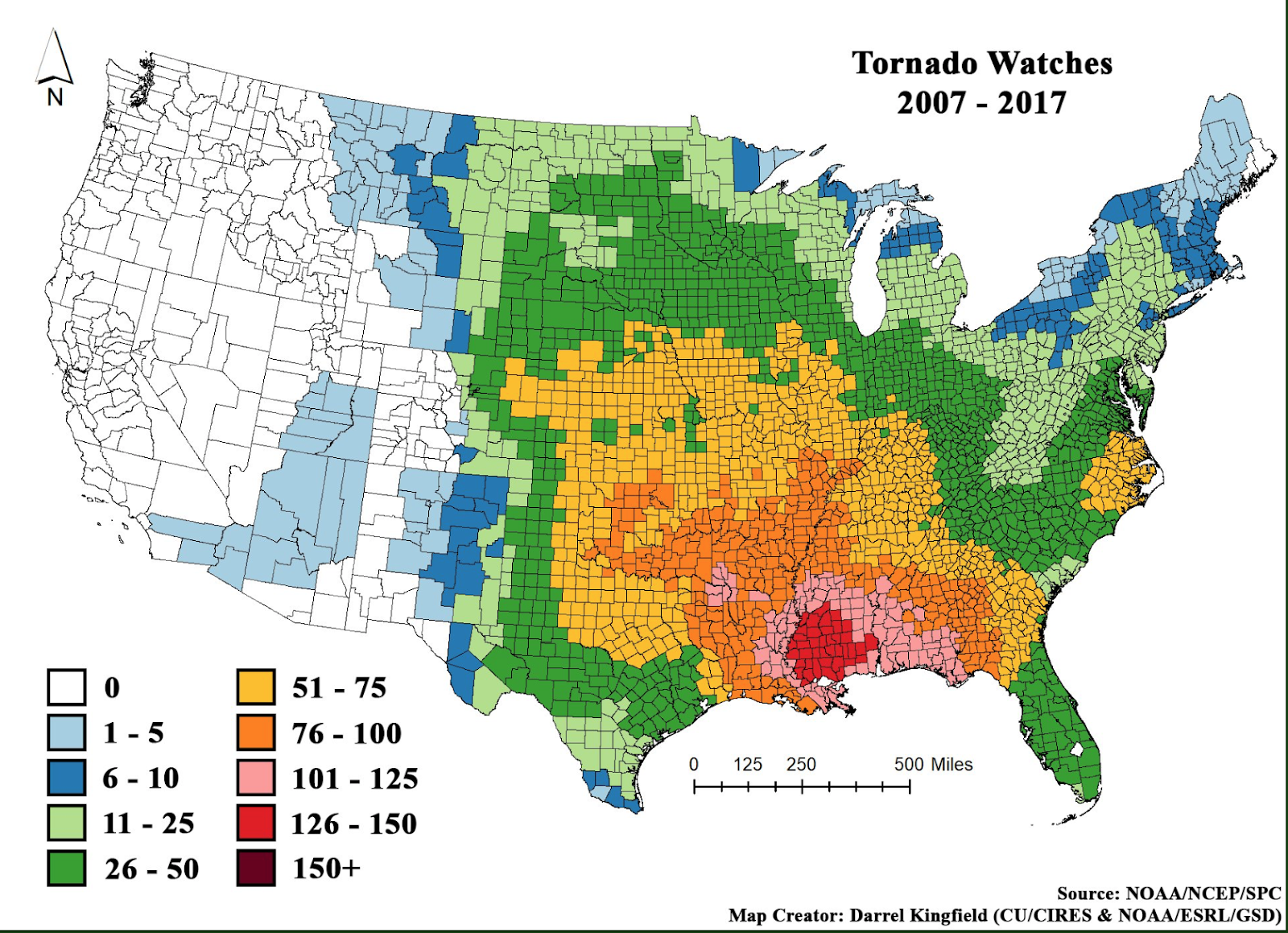 How Frequent Are Tornado and Severe Thunderstorm Watches?