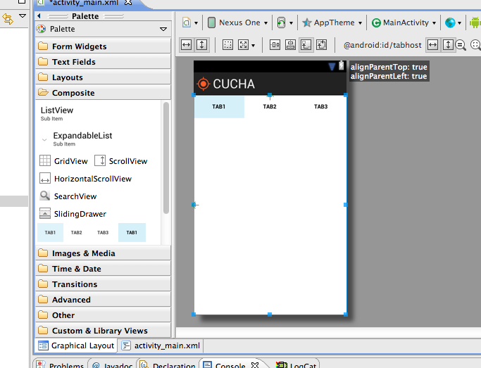 Desarrollo con android: Método de navegación por pestañas