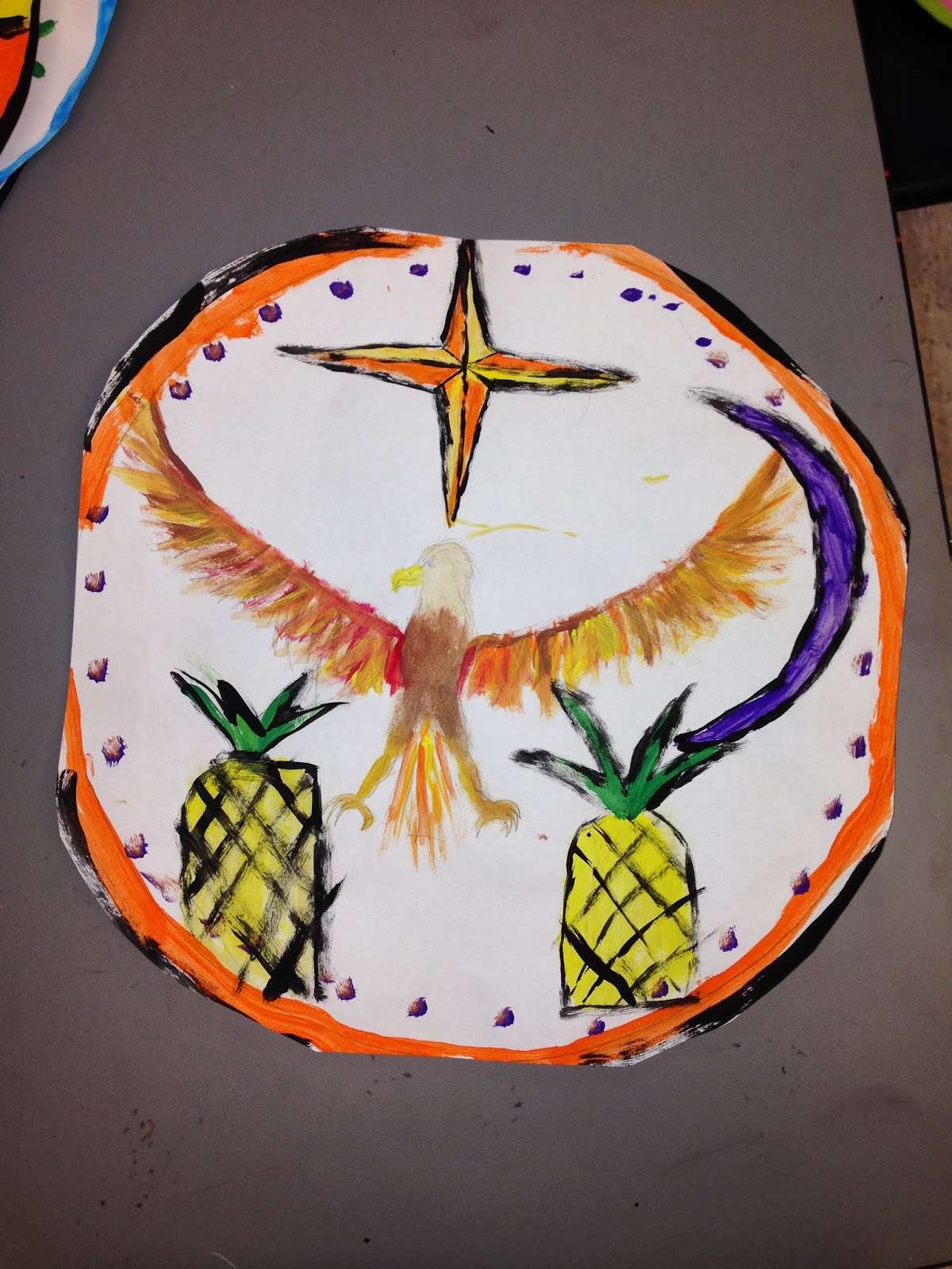 Expression of Imagination: Hex Designs by Seventh Grade